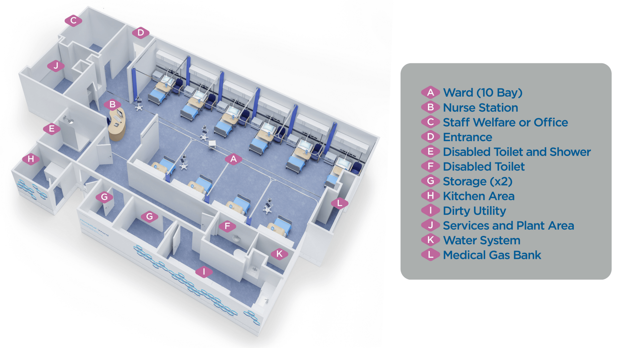 Vanguard's new 10-bay mobile hospital ward has been installed as a ...